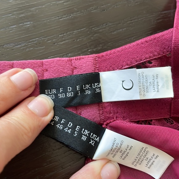La Perla | Intimates & Sleepwear | La Perla Raspberry Purple Lace Bra ...